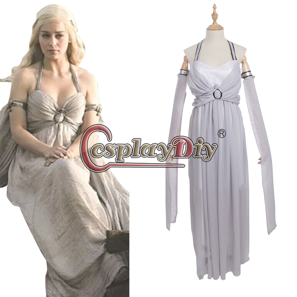 Game of Thrones Daenerys Targaryen Mother of Dragons Dress Cosplay ...