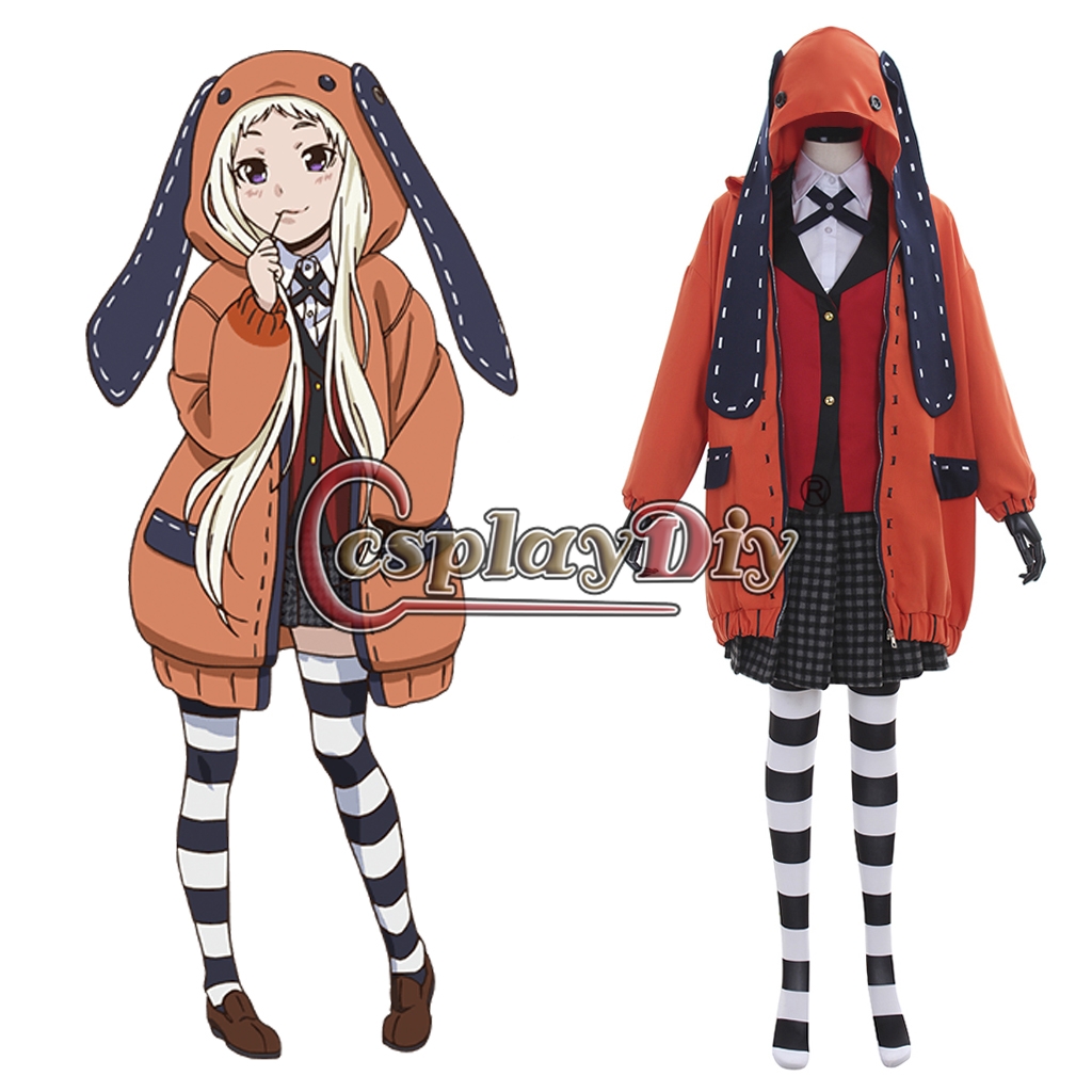 Kakegurui Compulsive Gambler Runa Yomozuki Cosplay Costume,