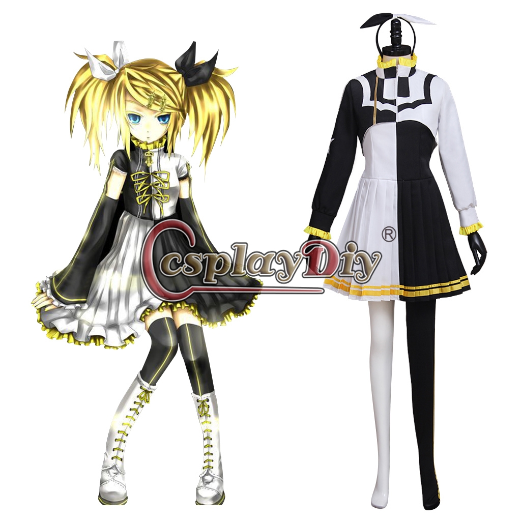 VOCALOID anime cosplay Kagamine Rin cosplay costume,