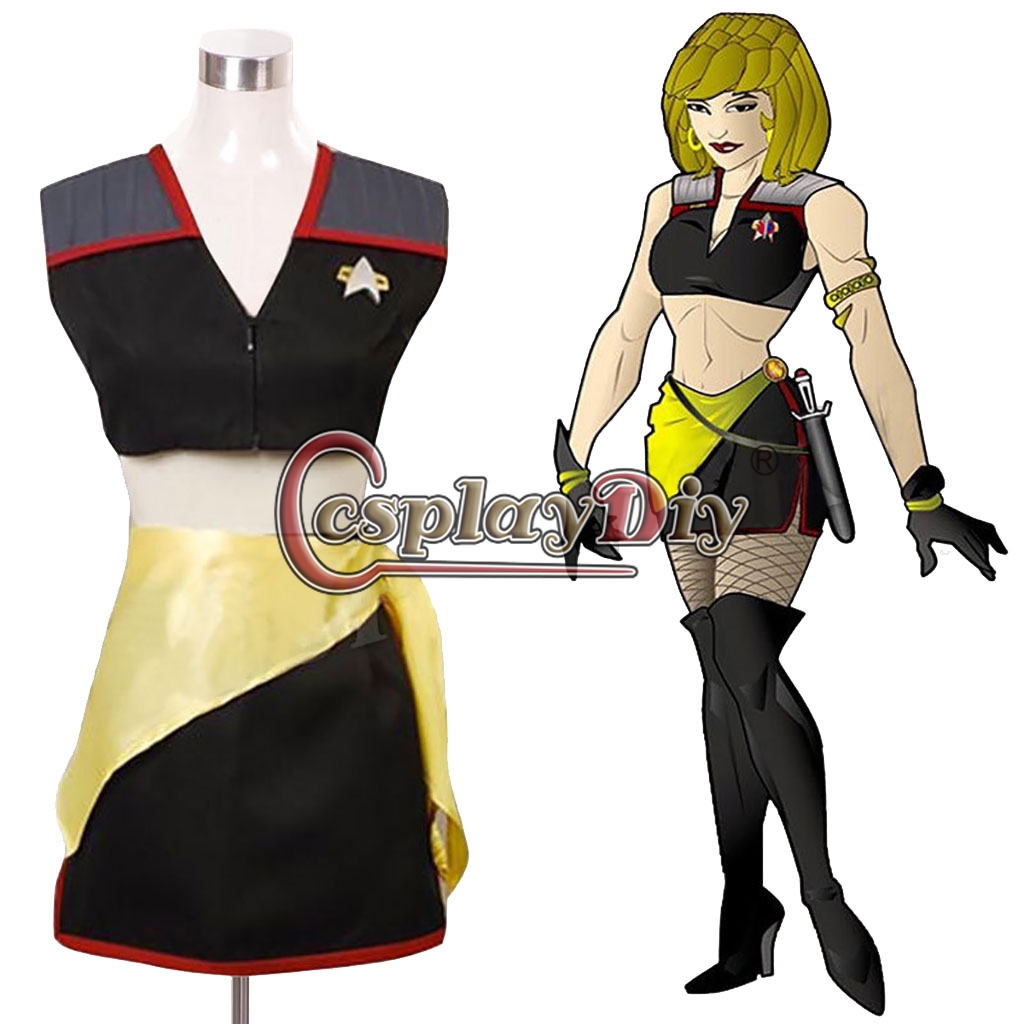 Star Trek Mirror Mirror Female Uniform Cosplay Costume,