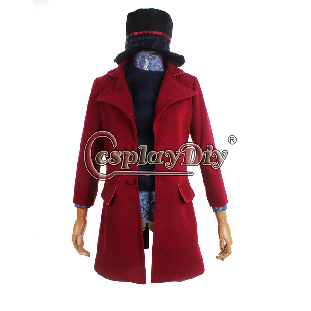 Charlie and the Chocolate Factory Willy Wonka Cosplay Costume,