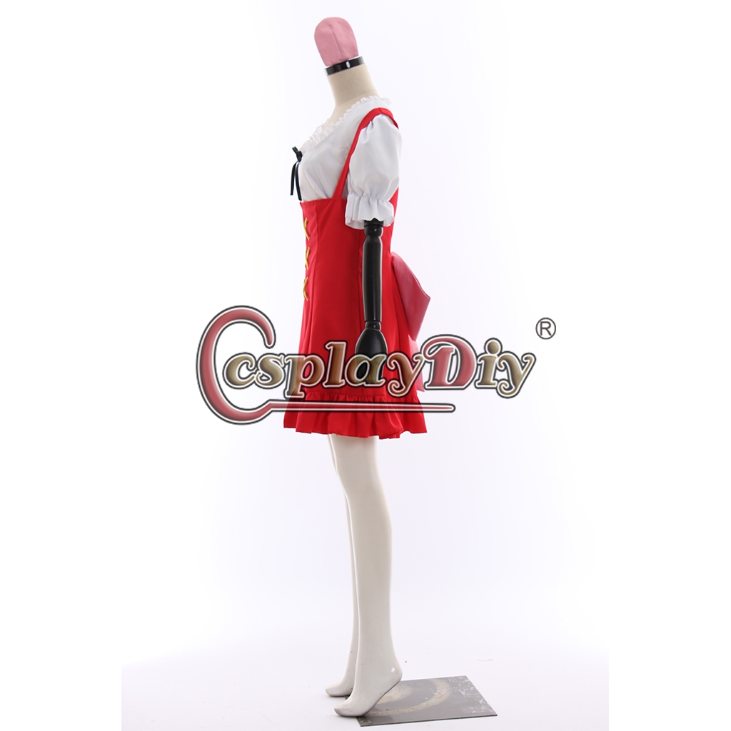 Cosplaydiy anime One Piece Nami Cosplay Costume red dress adult costume ...